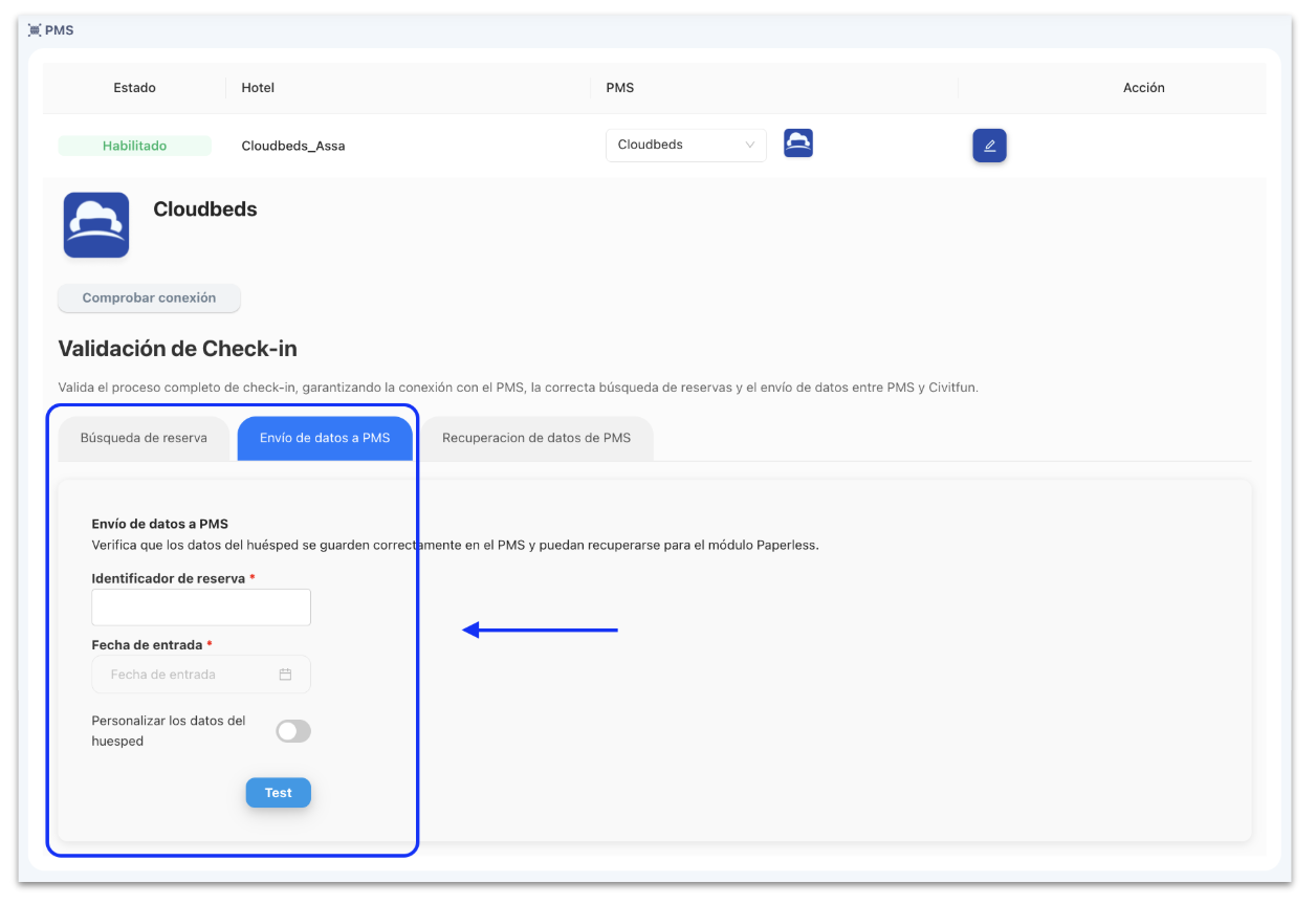 📤 PMS | How to validate your Online Check-in by sending data to the PMS ...