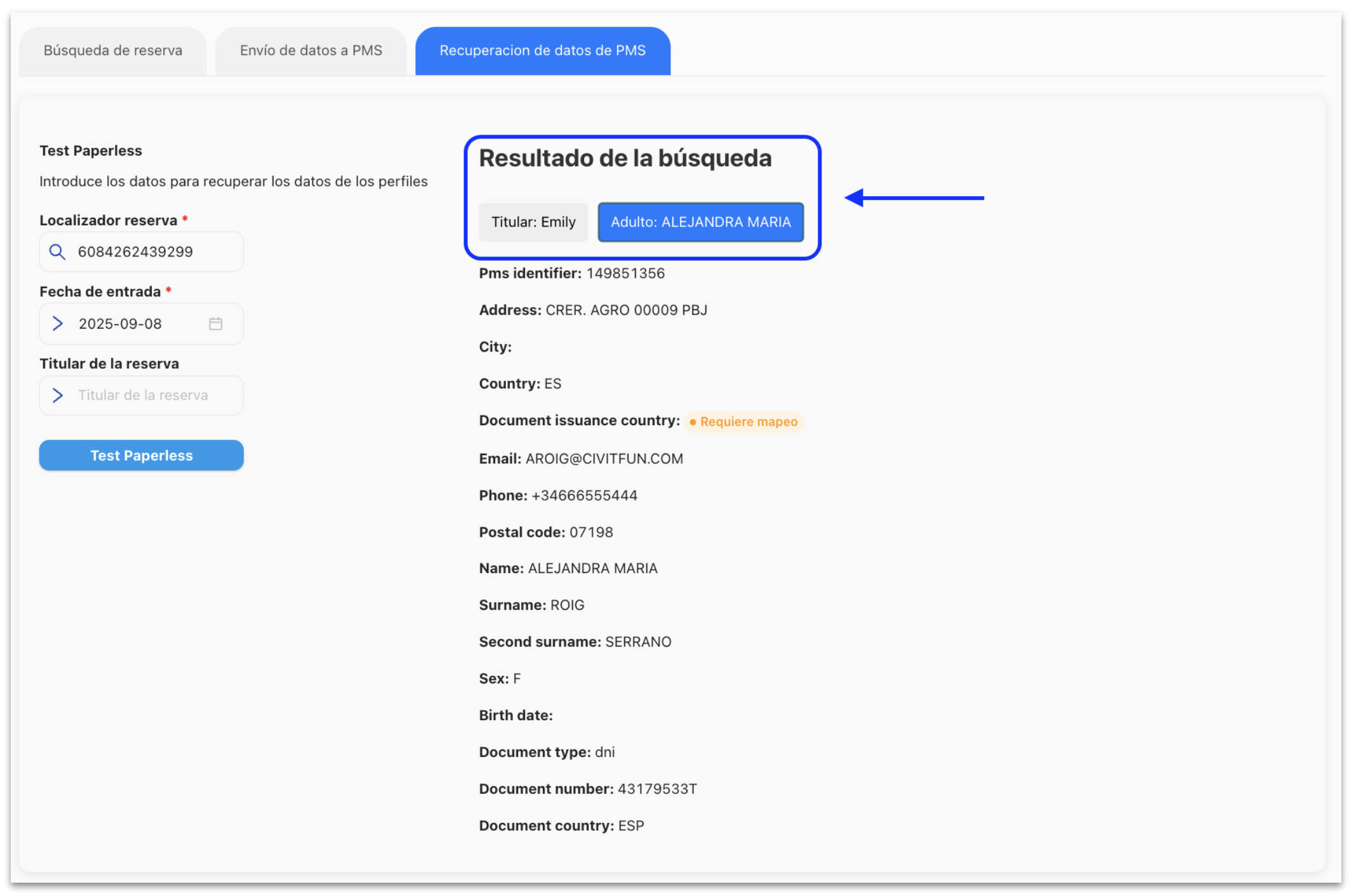 📥 PMS | How to validate your Online Check-in through PMS data retrieval ...